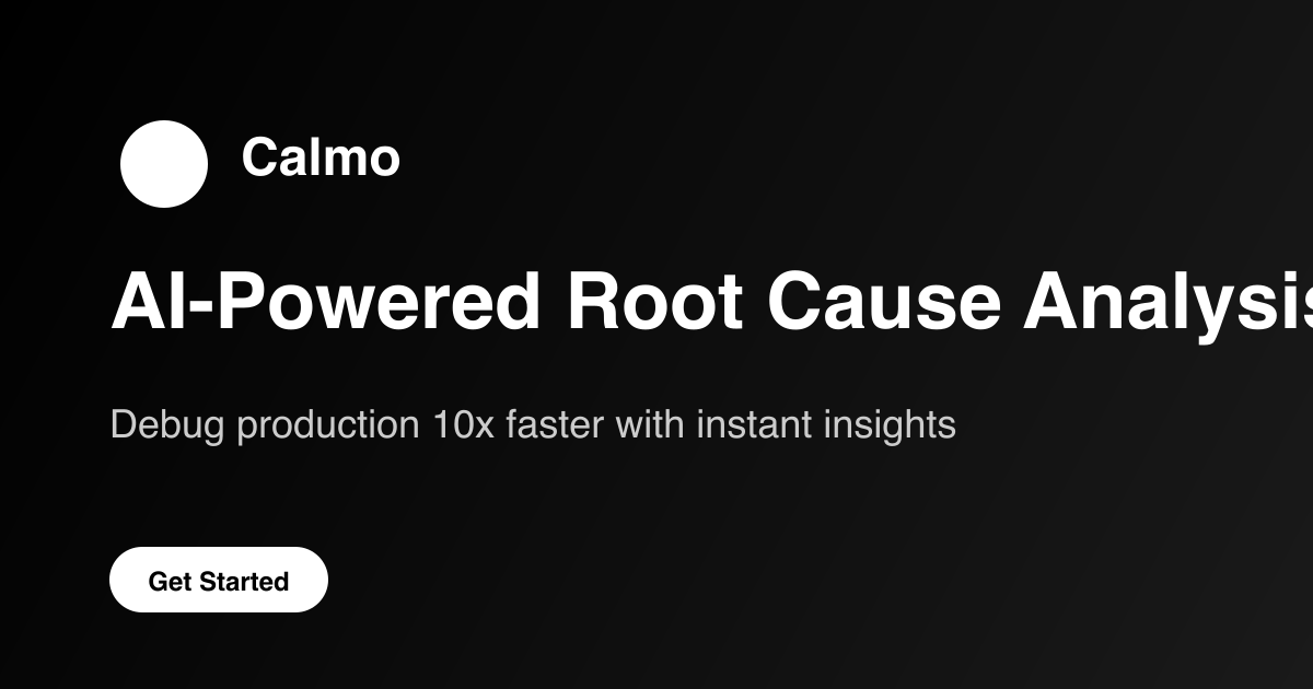Calmo - AI Agents for DevOps Teams